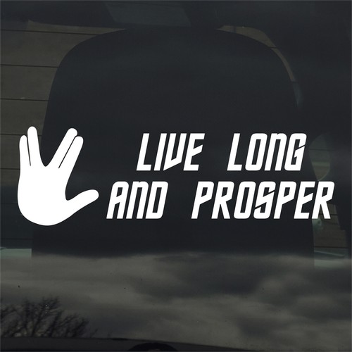 Live Long And Prosper Vinyl Sticker Decal Spock Star Trek Car Truck ...