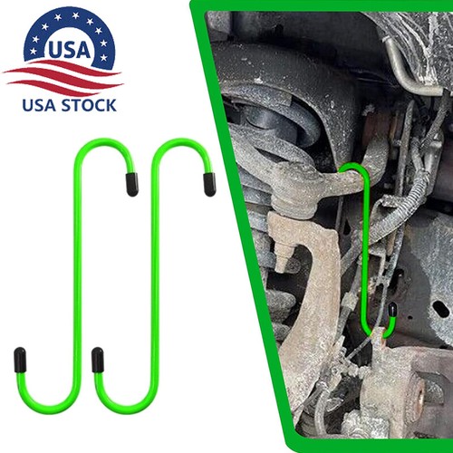 2Pcs Green Brake Caliper Hanger Hooks Steel Powder Coated (2 Piece Set ...