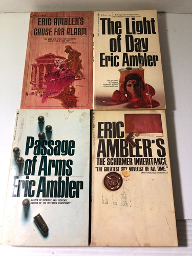 b Eric Ambler Lot of 4 Novels Intrigue SUSPENSE Conspiracy 1960s -70's ...