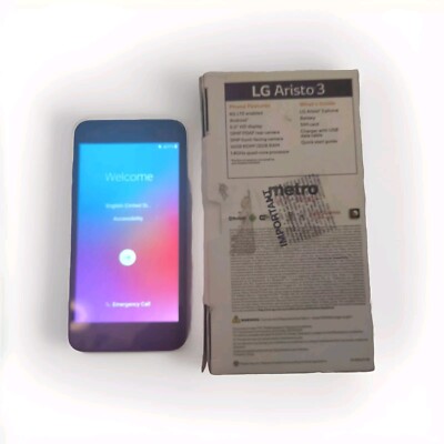 LG Aristo 3+ LMX220MB - 32GB - Black (T-Mobile) (Single SIM ...