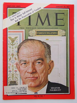 TIME MAGAZINE JANUARY 22, 1965 (U S FOREIGN POLICY SENATOR FULBRIGHT ...