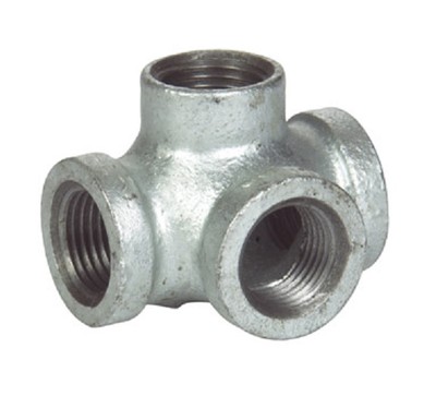 1" Side Outlet TEE GALVANIZED MALLEABLE IRON fitting pipe npt | eBay