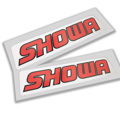 SHOWA fork graphics stickers red,black,white | eBay UK
