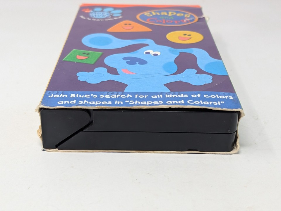 Blue's Clues Shapes And Colors VHS Tape 2003 Play Learn With Blue Nick ...
