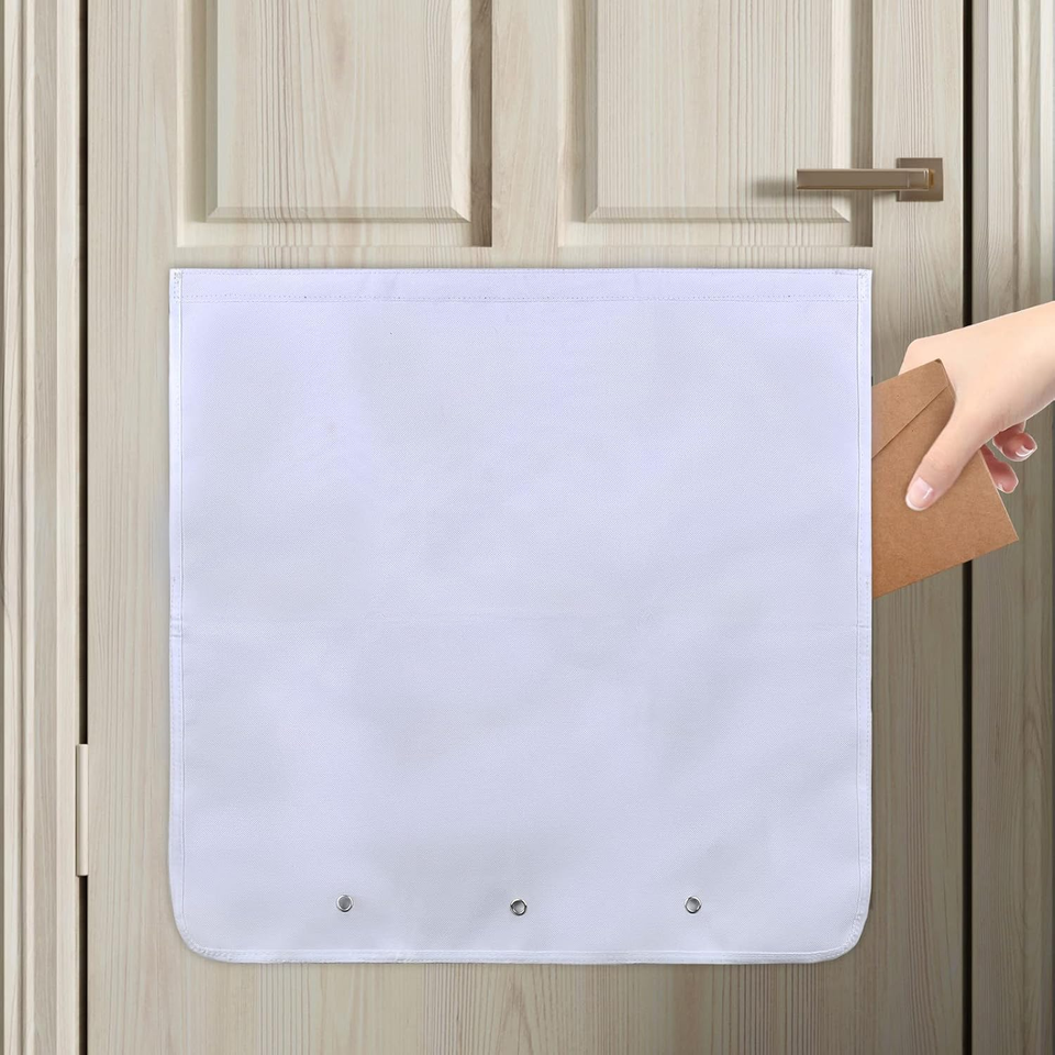 Letter Box Catcher for Front Door, White Post Catcher for Letterboxes ...