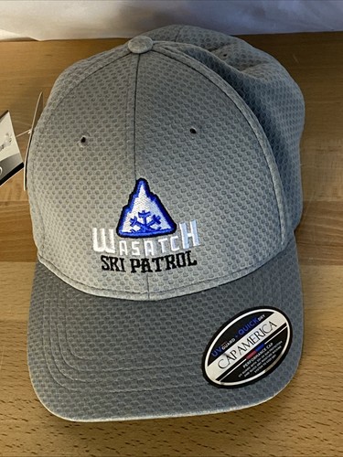 Wasatch Ski Patrol Hat ~ Cap America Gray Performance Cap Quick Dry ...