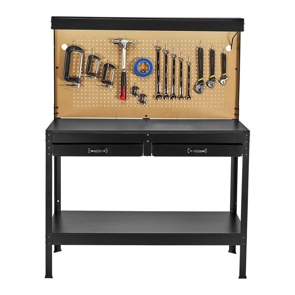 YUKON Multi-Purpose Workbench With Led Light Sz 48", Black 58695 | eBay