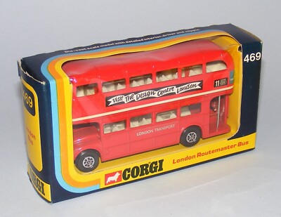 CORGI TOYS #469 LONDON ROUTEMASTER BUS VISIT THE DESIGN CENTRE NEAR ...