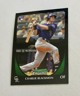 Charlie Blackmon 2011 Bowman Chrome Rookie Card #7 Colorado Rockies RC ...