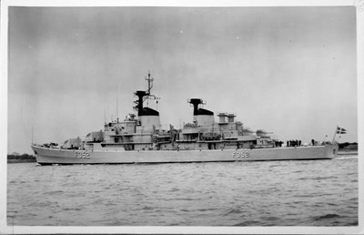 Frégate danoise "Valdemar Sejr" ex HMS 'Exmoor" à Portsmouth en février ...