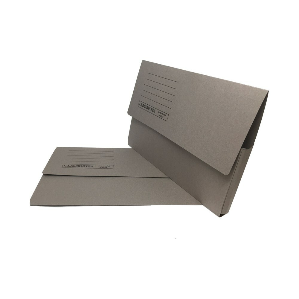 Document Wallets Paper Cardboard Files Folders pack 10 colour choice | eBay