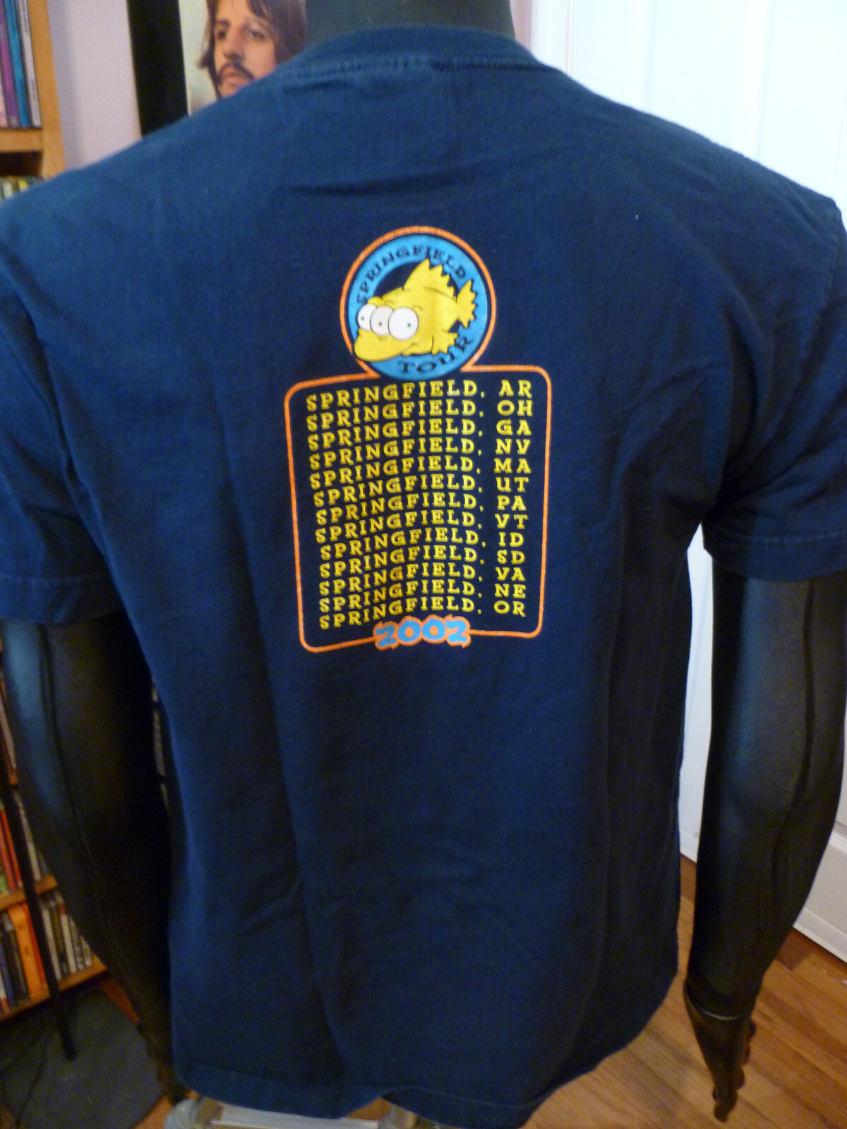 VINTAGE 2002 THE SIMPSONS FEATURING PHISH SPRINGFIELD TOUR CONCERT T ...