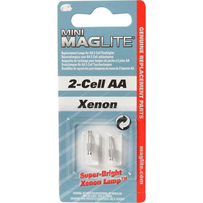 Maglite Replacement Mini Mag Xenon Torch Bulb Set Pack of 2 38739107035 ...