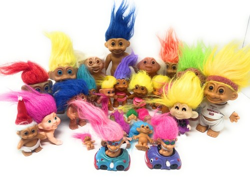 Vintage Trolls Dolls lot of 29 - Colorful Hair Trolls, All Types - 29 ...