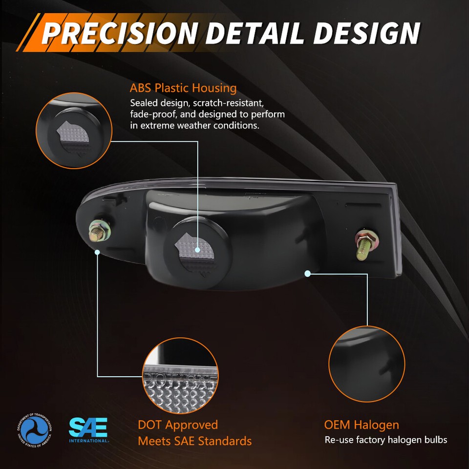 2X Clear Lens Rear Bumper Backup Reverse Lights For 2000-2009 G5 Monte ...