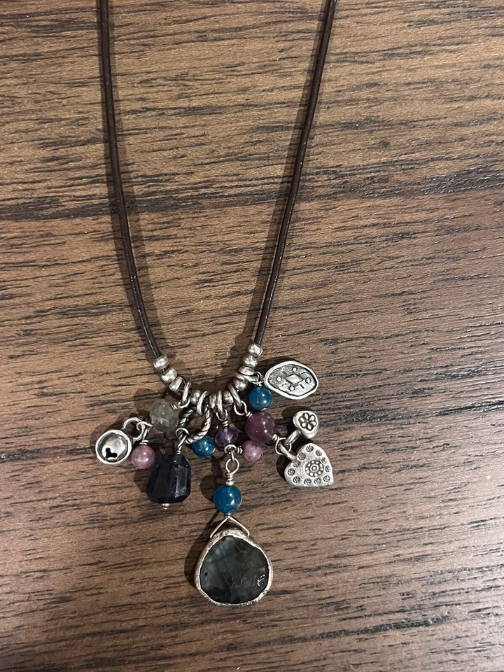 Sundance Catalog Perfectly Charmed Peyote Bird leather & 925S Gemstone ...