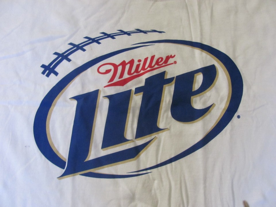 Vintage Miller Lite White Large T-Shirt. | eBay
