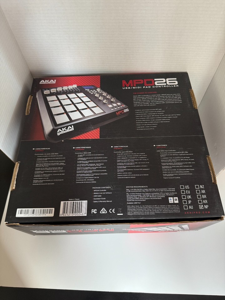 AKAI Professional MPD26 USB/MIDI Pad Controller Unit Open Box | eBay