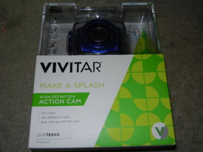 new Vivitar HD Action CAM Waterproof Camera blue DVR783HD DVR 783 783HD ...