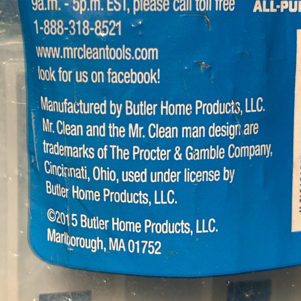 Mr Clean Butler Butterfly Mop Replacement Refill Sponge w/ Snap On ...