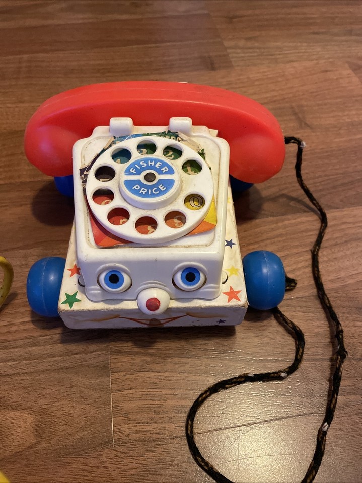 Fisher Price Vintage 1970 Peek a Boo Block No.760, 1961 Chatterbox ...