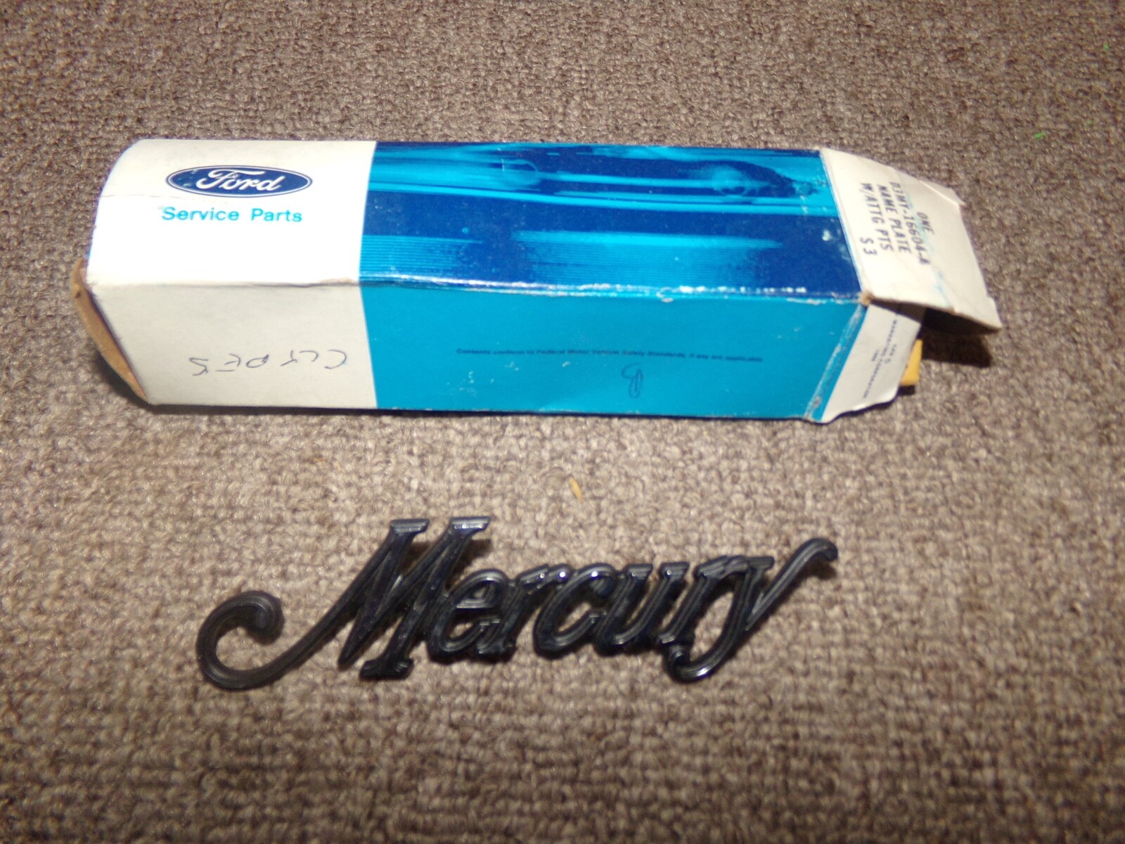 NOS 1973 MERCURY D3MY-16604-A NAME PLATE, OEM | eBay