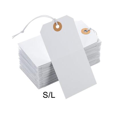 100Pcs Gift Tags with String Gift Wrapping Tags Garment Tags Bookmark ...