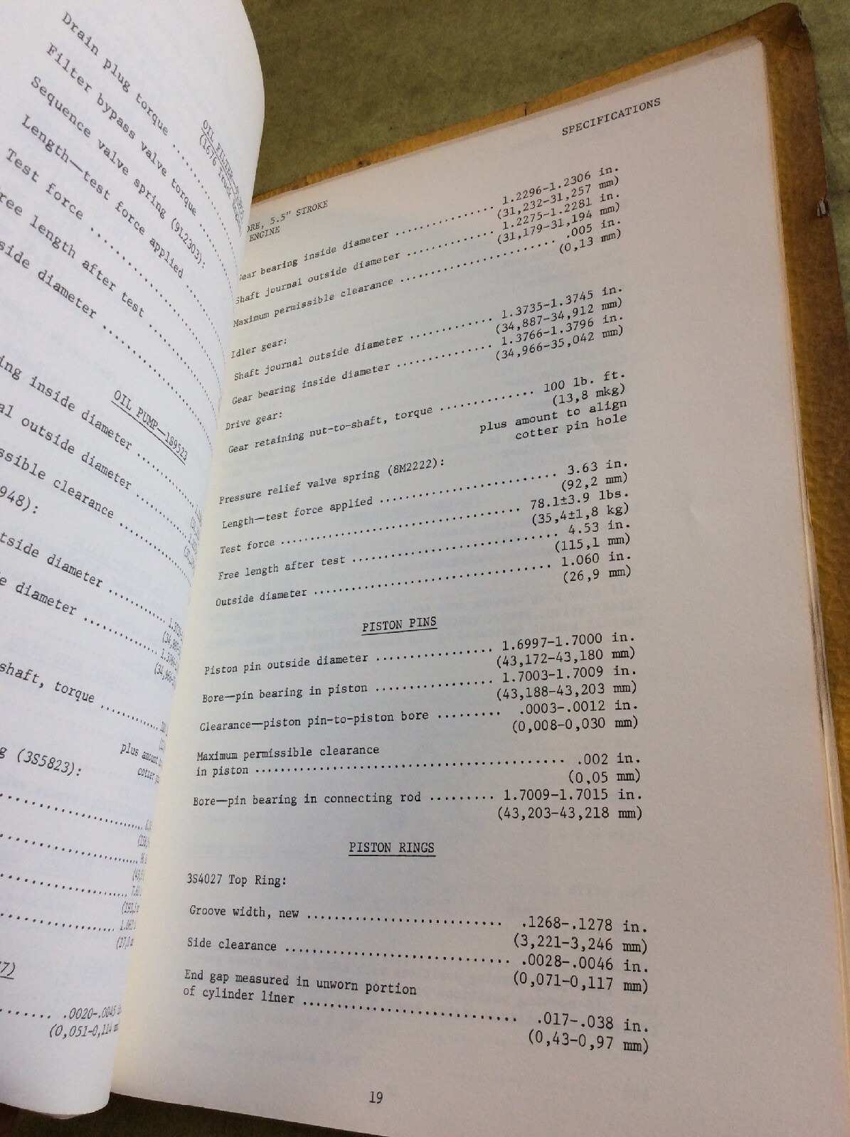 CAT CATERPILLAR 1676 DIESEL TRUCK ENGINE SHOP REPAIR SERVICE MANUAL ...