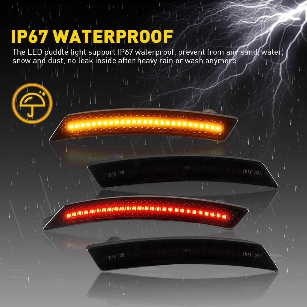 Fits Mini Cooper R55 R56 R57 R58 R59 R60 R61 LED Side Fender Marker ...