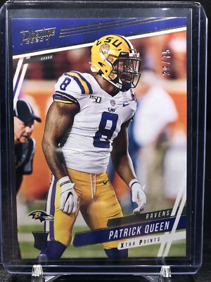 Patrick Queen 2020 Panini Prestige Xtra Points Rookie RC Gold /75 LSU ...