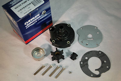 OEM New Johnson Evinrude Outboard Water Pump Kit 763758 BRP/OMC w ...