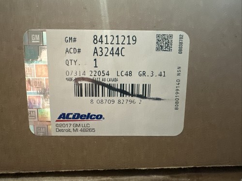 genuine Acdelco 84121219 GM Original Equipment A3244C engine Air Filter ...