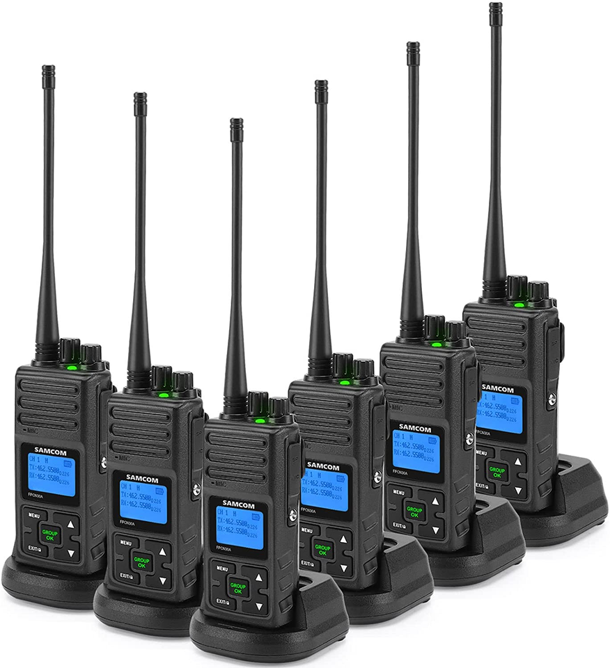 SAMCOM FPCN30A Two Way Radios Long Range 5 Watts Walkie Talkies for ...