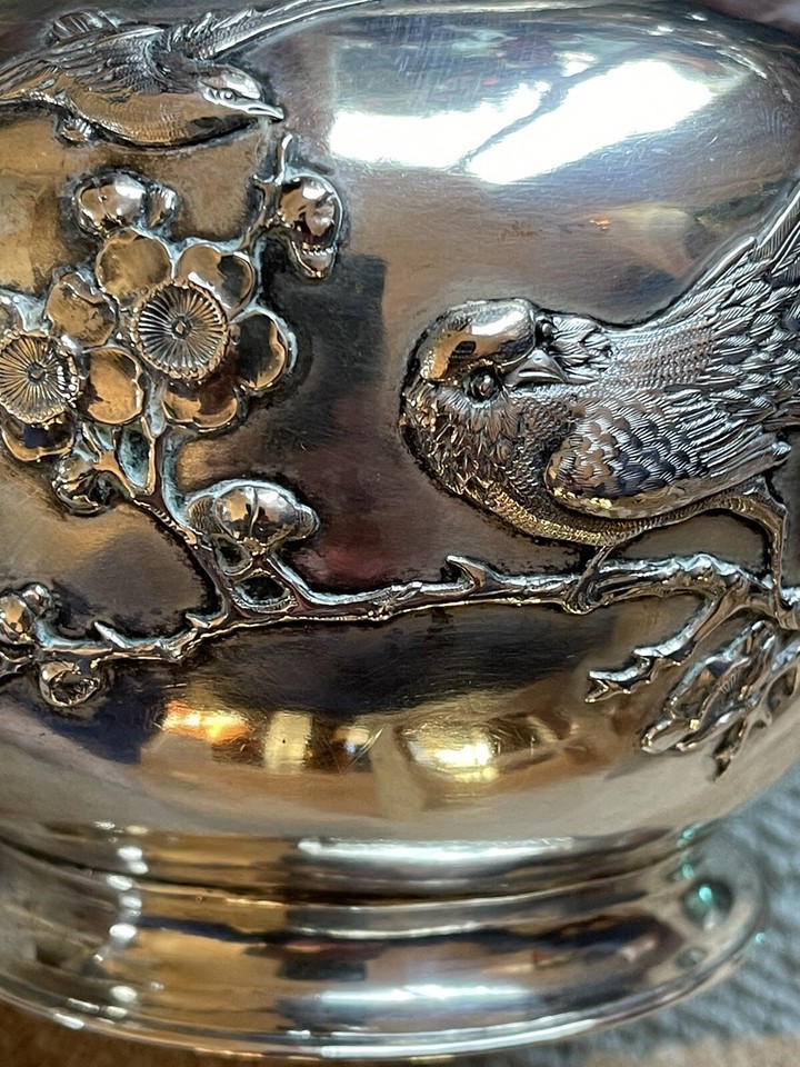 A124 A Four-Piece Sing Fat Chinese Export Silver Tea Set, early 20th ...