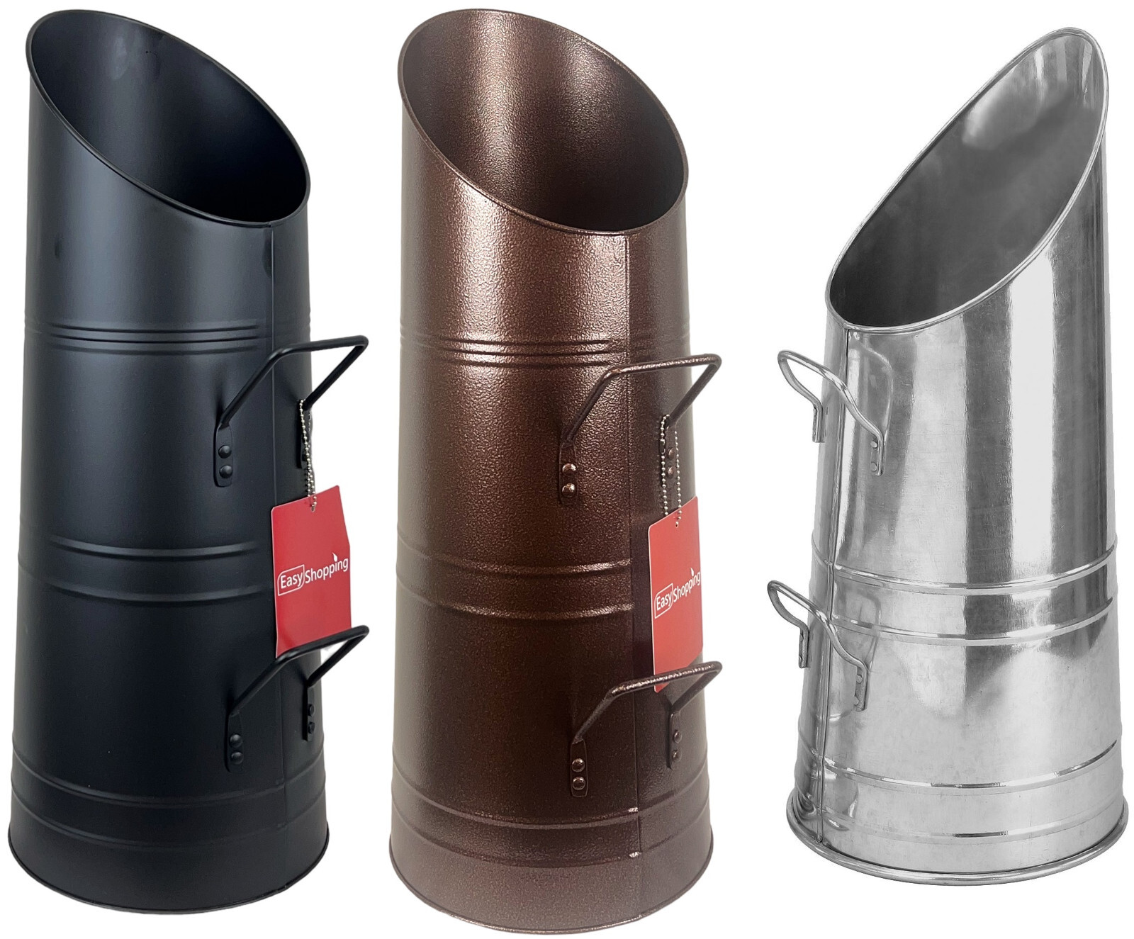 Heavy Duty Anthracite 23" Coal Hod,Bucket Scuttle Black Bronze ...