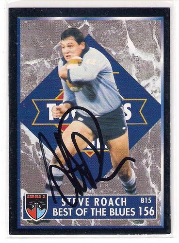 SIGNED STEVE ROACH NSW ORIGIN BEST OF BLUES LEGEND PLAYER 1994 NRL CARD ...