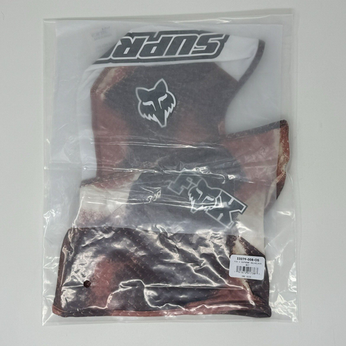 Supreme FW23 x FOX Racing Lightweight Balaclava White Brown Motocross ...