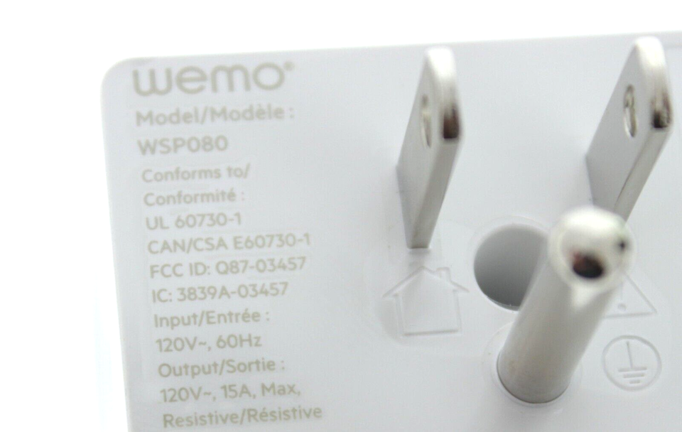 Wemo WiFi Smart Plug WSP080 New 745883786633 | eBay
