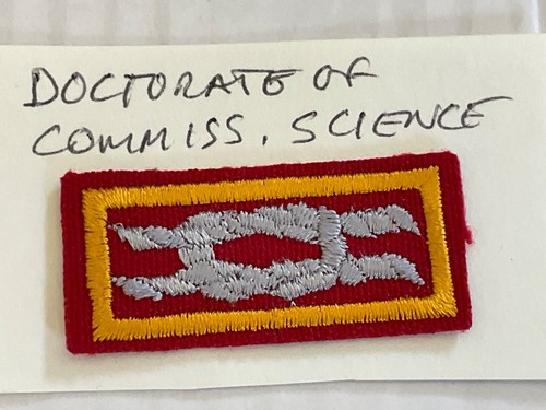 Doctor of Commissioner Science Scout Square Knot Insignia Patch FREE ...
