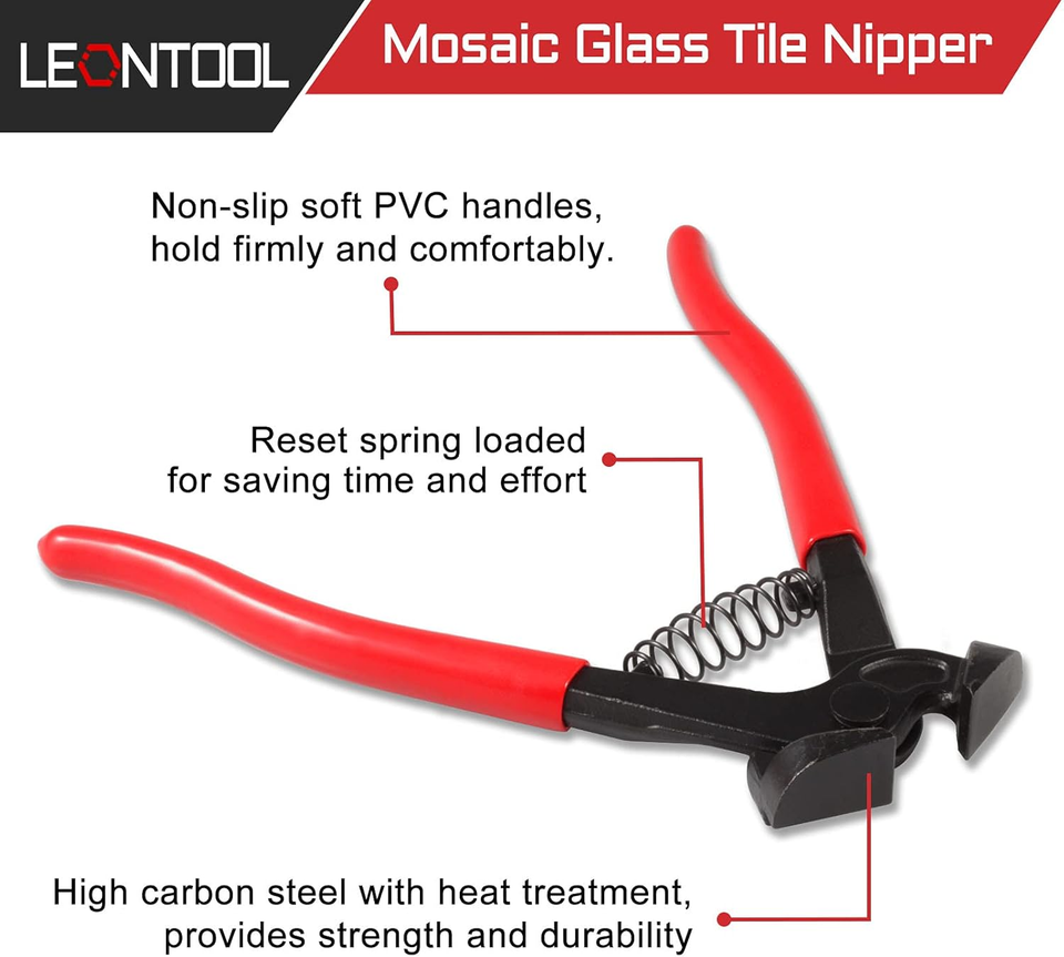 Glass Tile Nippers Mosaic Tools 7 Inches Mosaic Tile Nippers Heavy Duty ...