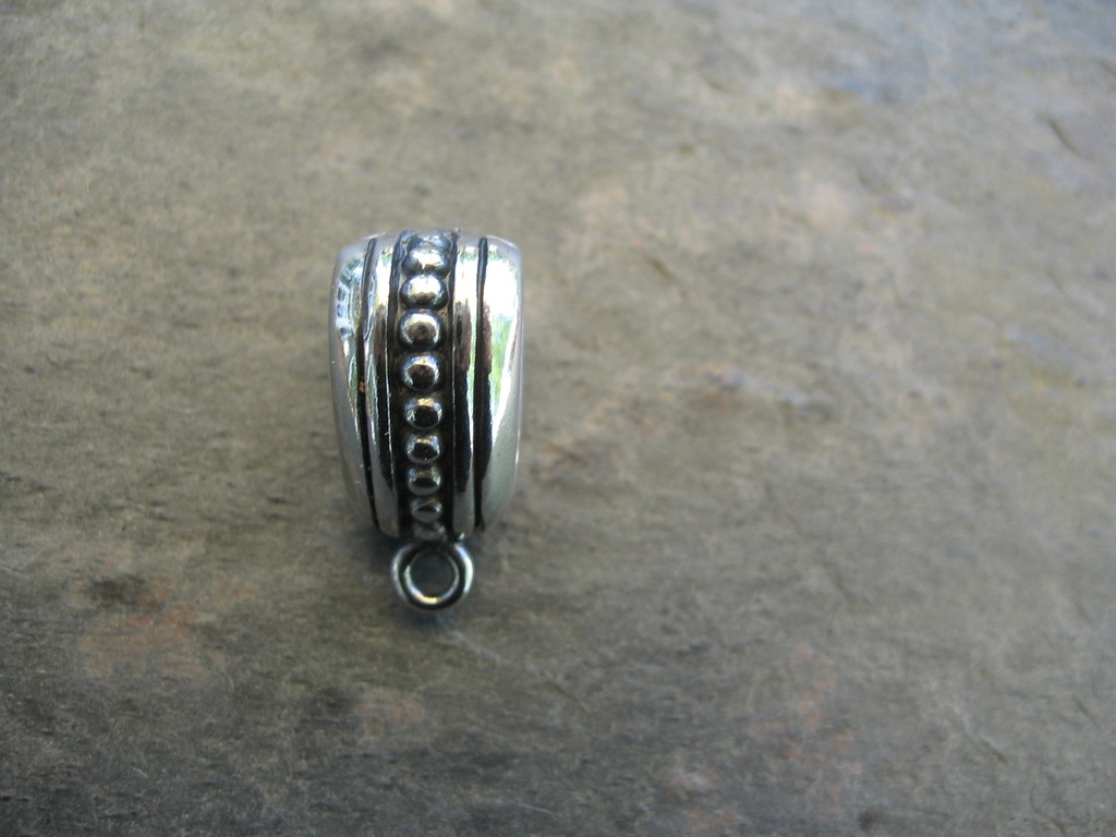 Sterling Silver Slide Pendant Enhancer Magnetic Design Detailed Magnet ...