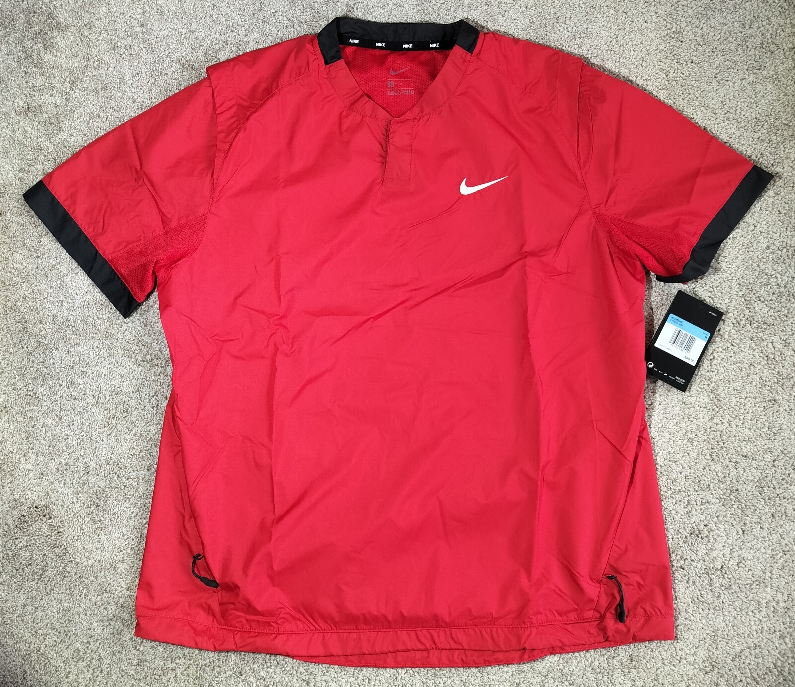 $60 Nike Women's Size M Stock Short Sleeve Softball Wind Jacket Zip ...