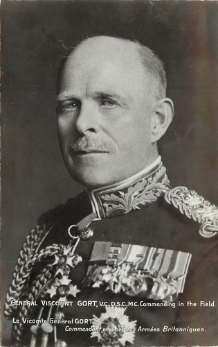 RPPC British Army B.E.F. Commander John Vereker, 6th Viscount Gort ...