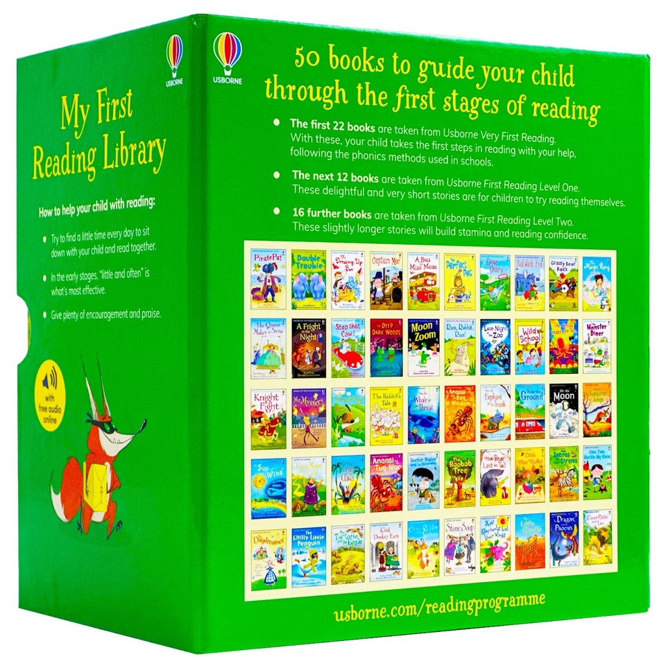 Usborne Very First Reading Library 50 Books Set Collection Pack - Read ...