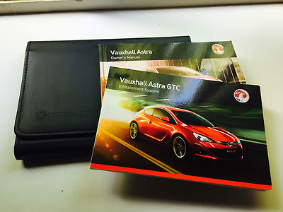 VAUXHALL ASTRA GTC + VXR handbook + audio,wallet & audio book Pack ...