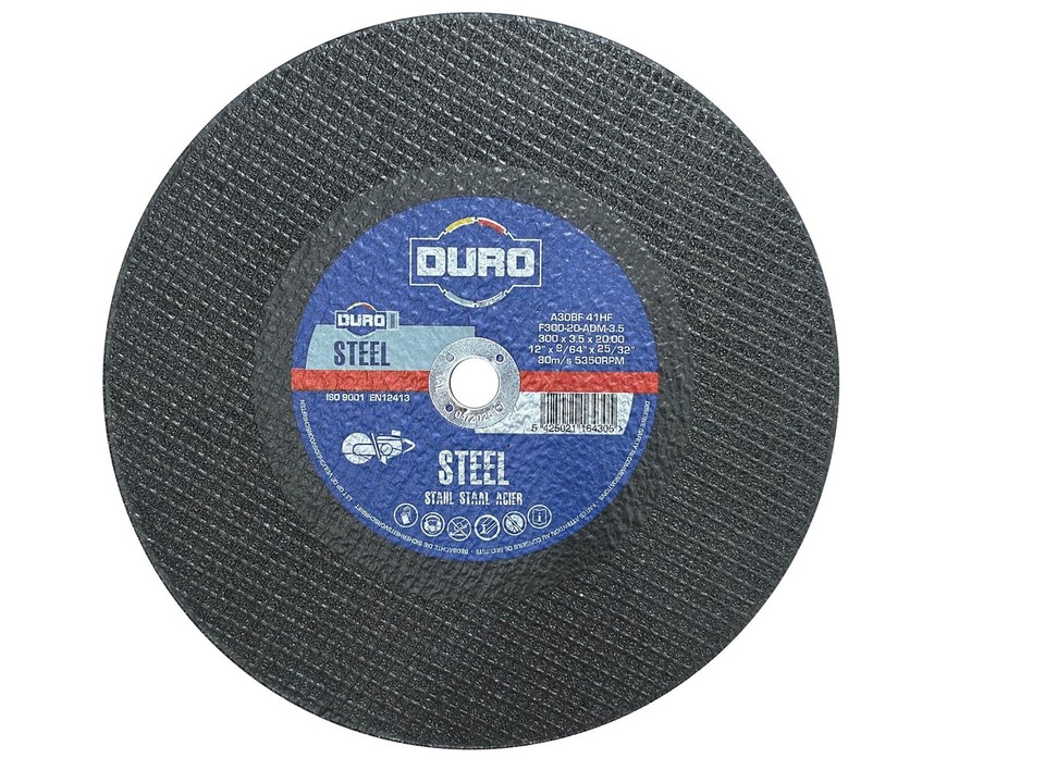 DURO 10 x 300MM (12" Inch) Metal Cutting Abrasive Disc Blade | eBay UK