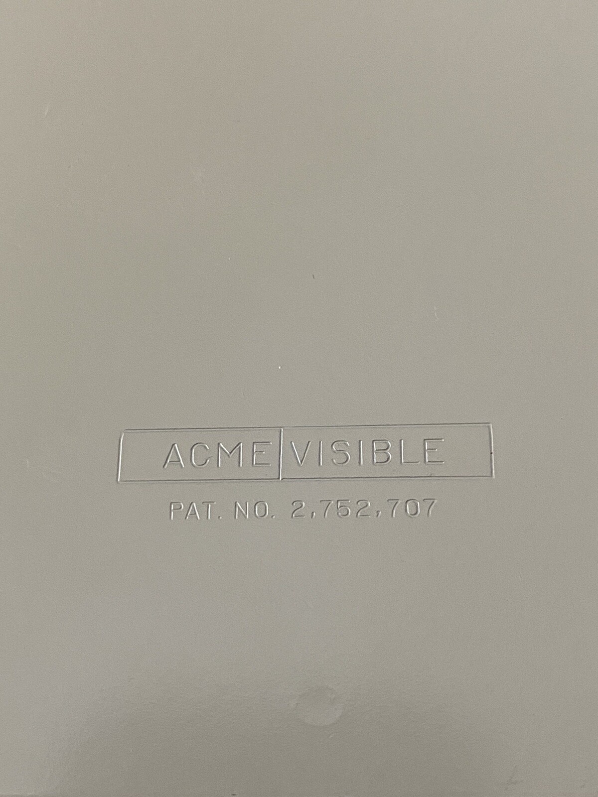 ACME Visible Metal Records Business Storage File Flip Up Style Vintage ...