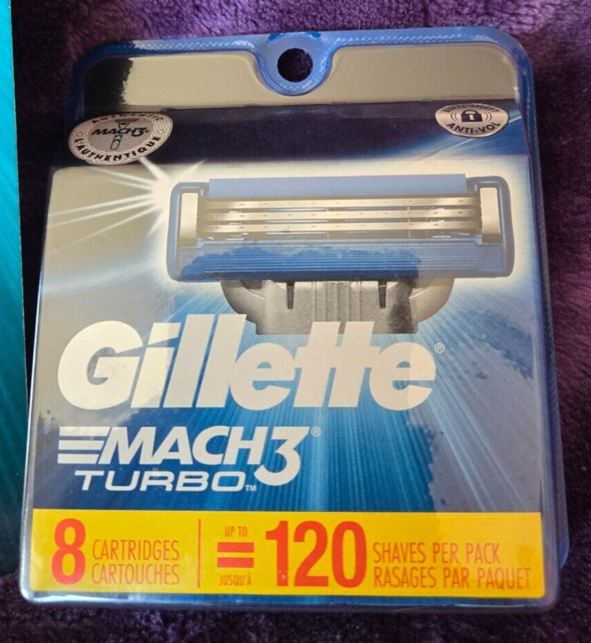 2 new Packs Gillette Mach 3 Turbo Cartridge Razors, cartridge refills ...