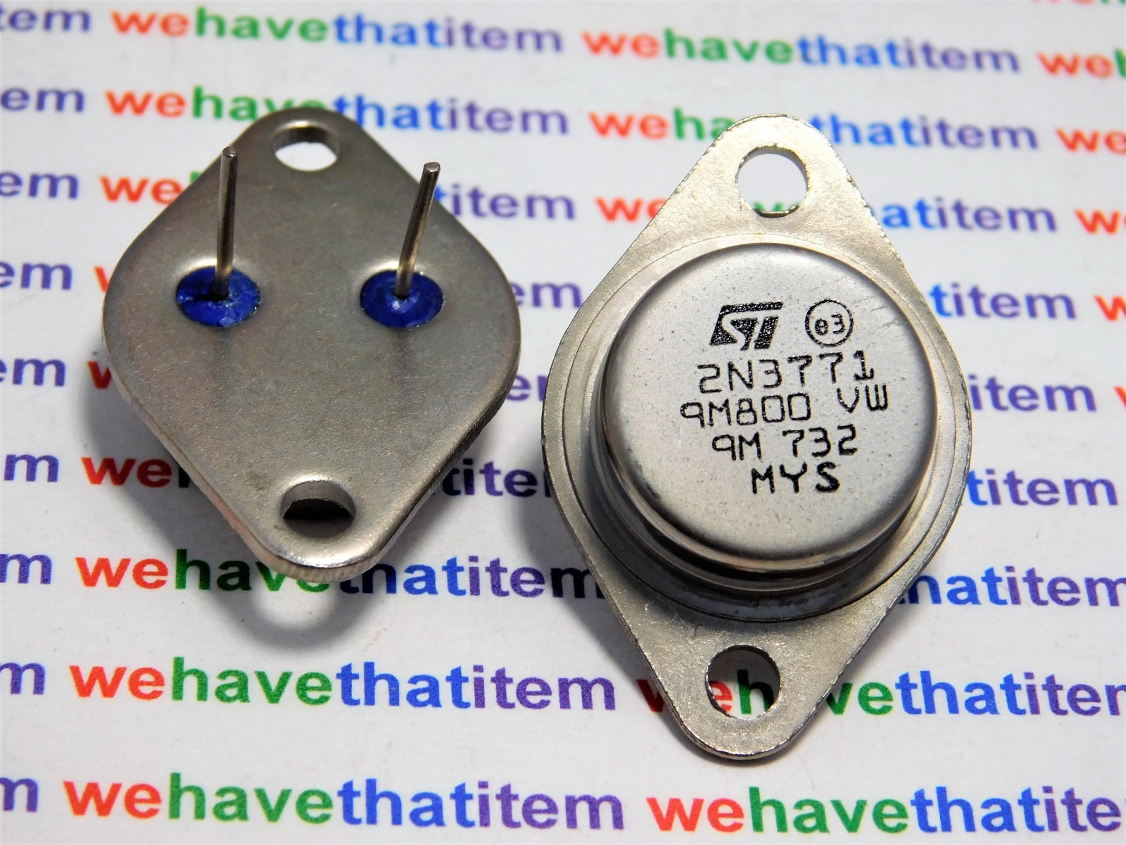 2N3771 / CROSSES TO ECG181, NTE181 / TRANSISTOR / TO3 / 2 PIECES (qzty ...