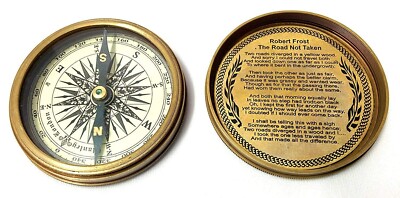 3 Inches Big Size Magnetic Compass with Beautiful Brass Finish Compass ...